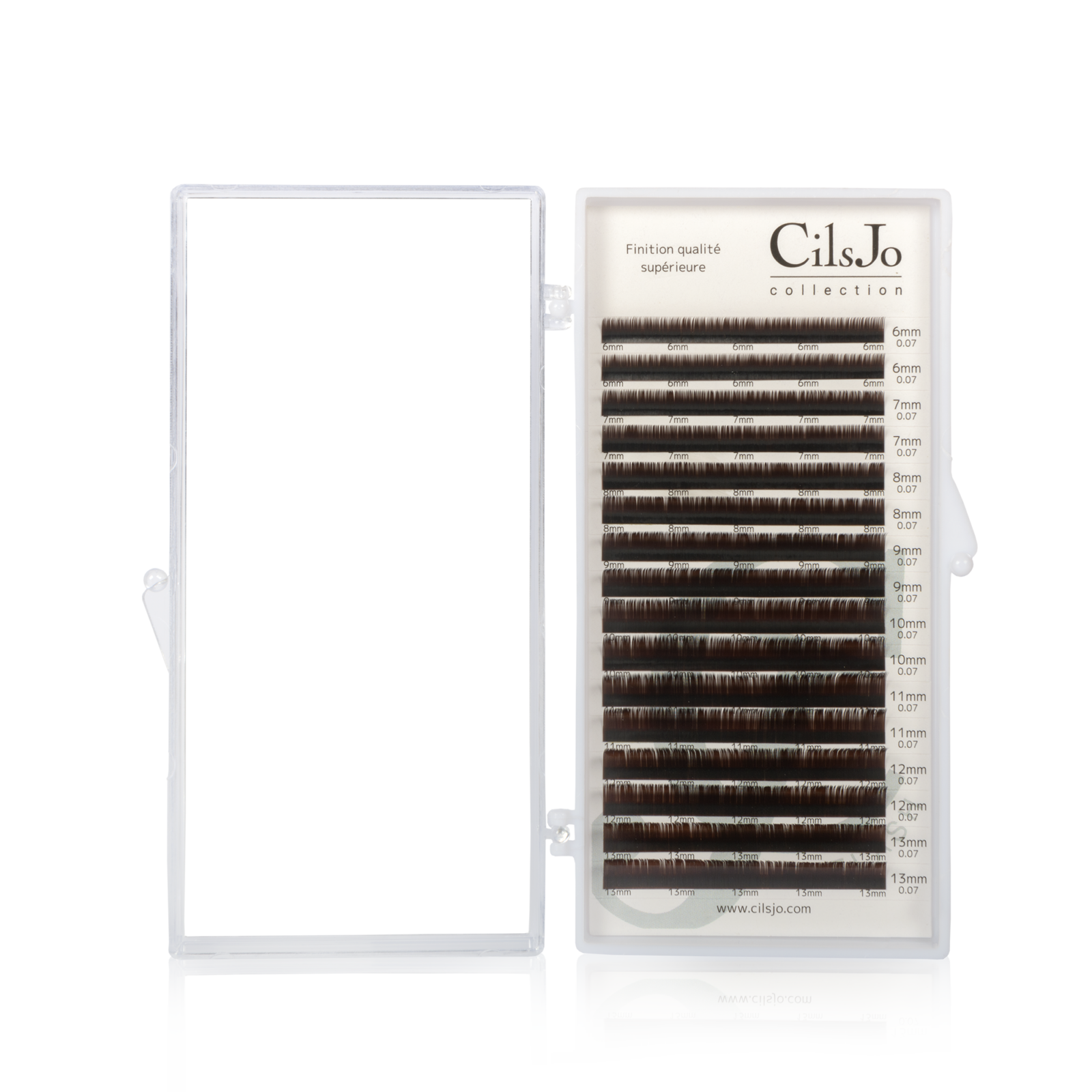 Cils'Jo extensions de cils brun foncés et couleurs