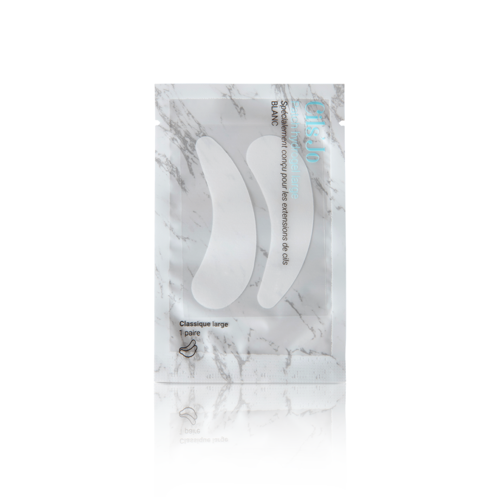 Patchs extensions de cils biogel - forme demi lune - Cils'Jo