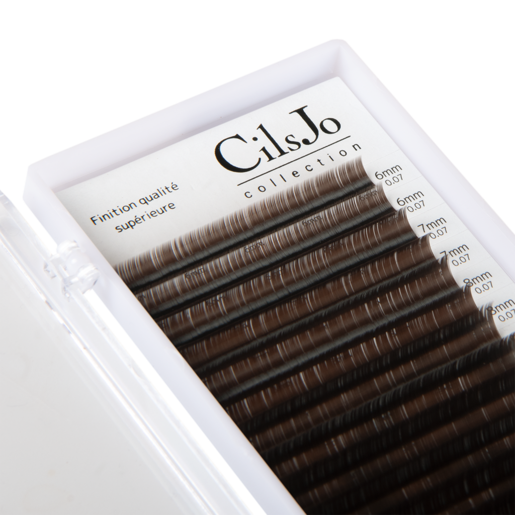 Extensions de cils nuance de brun 0,07 - Dark Chocolate - Cils'Jo